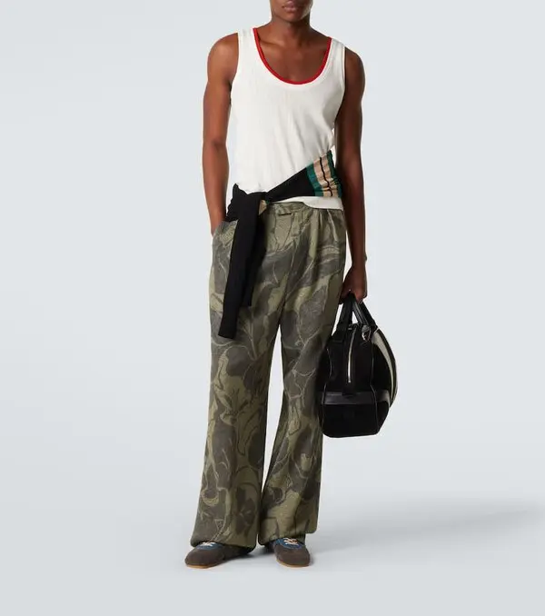 Dries Van Noten Pointelle Cotton Tank Top