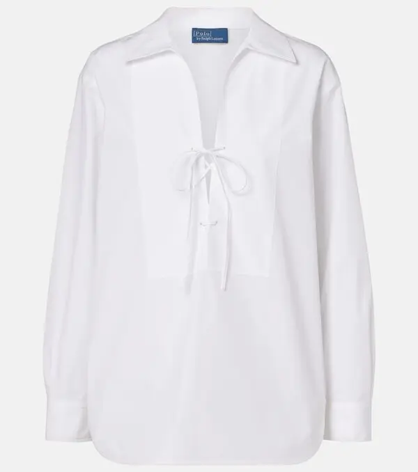 Polo Ralph Lauren Cotton Shirt With Self-ties - White