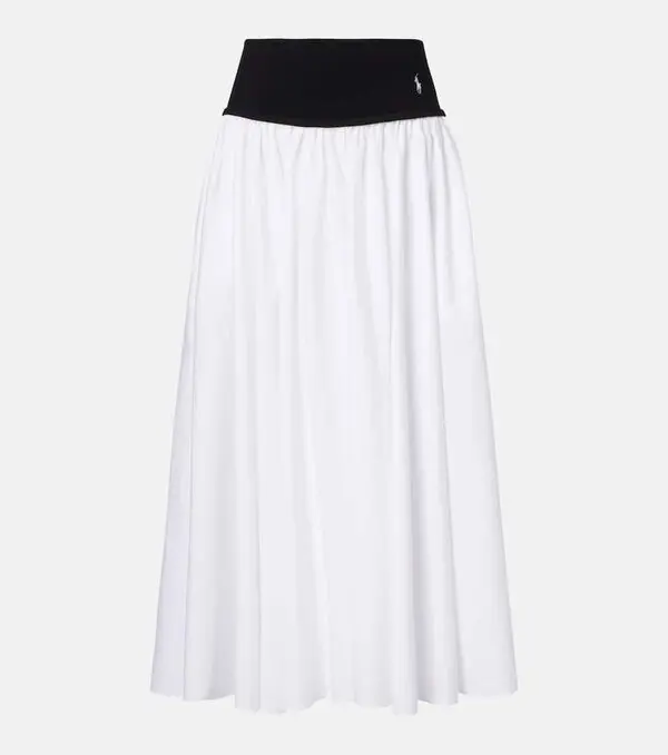 Polo Ralph Lauren Paneled Maxi Skirt - White