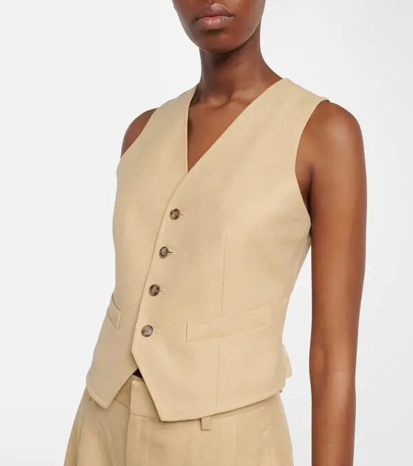 Polo Ralph Lauren Cotton Waistcoat - Beige