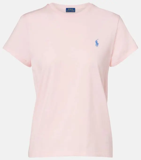 Polo Ralph Lauren Embroidered Cotton Jersey T-shirt - Pink