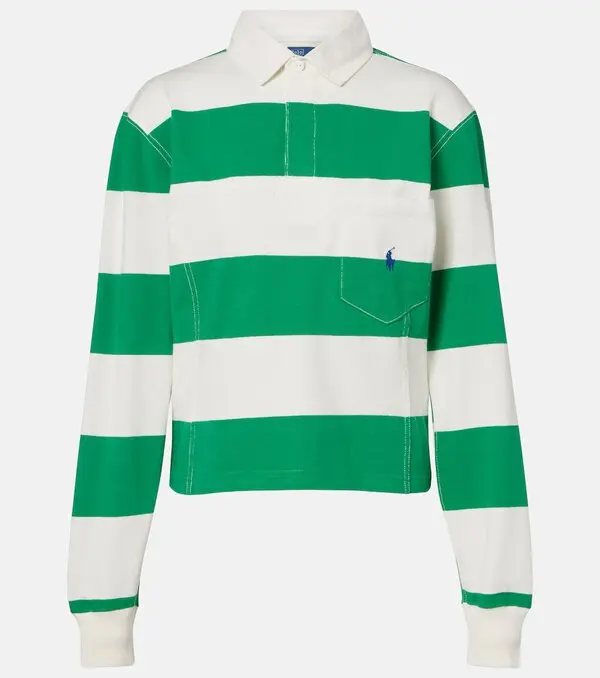 Polo Ralph Lauren Striped Cotton Jersey Polo Shirt - Green