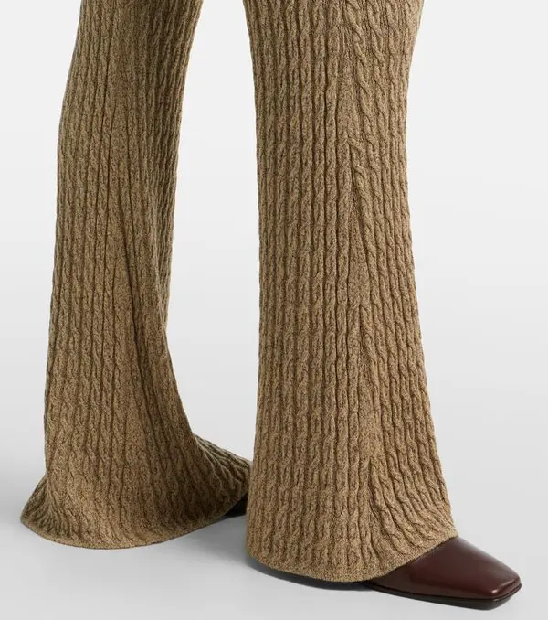 Loro Piana Cashmere-blend Flared Trousers