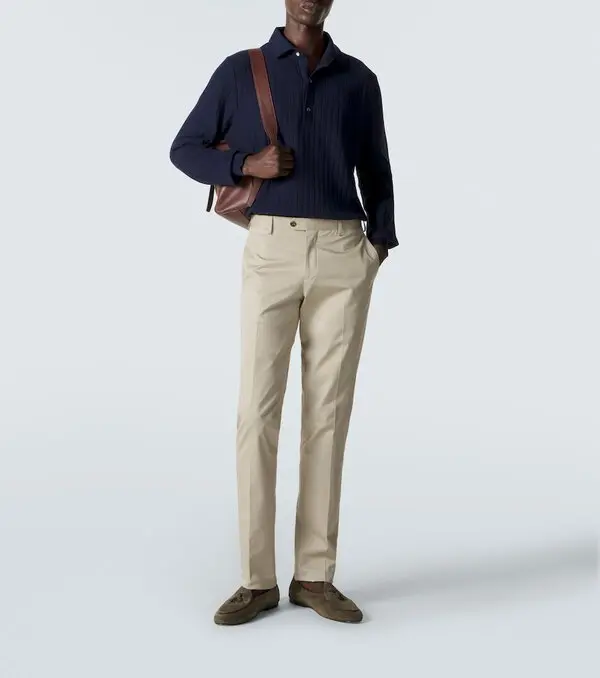 LARDINI Cotton Chinos - Beige