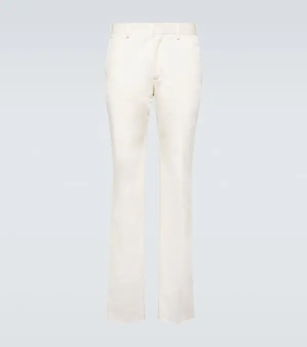 LARDINI Cotton Chinos - White