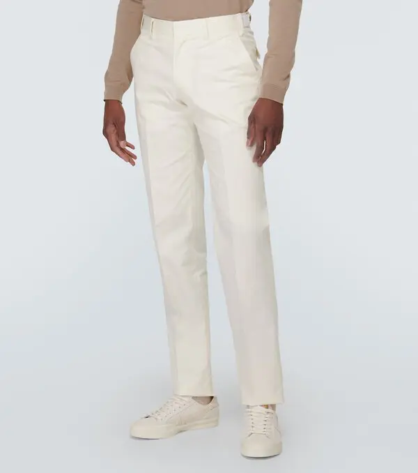 LARDINI Cotton Chinos - White