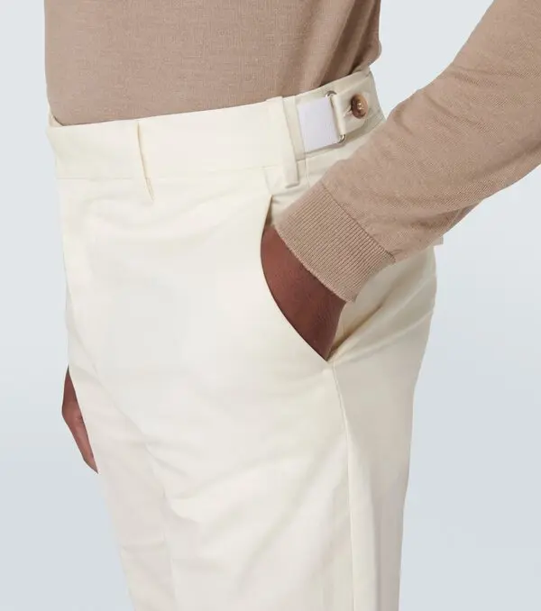 LARDINI Cotton Chinos - White