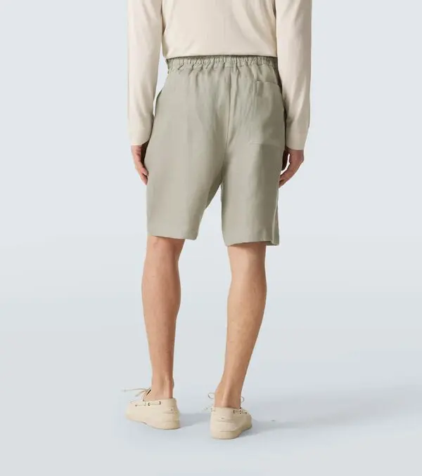 LARDINI Linen Shorts