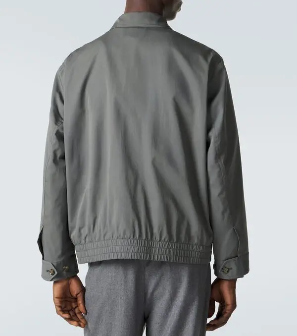 LARDINI Cotton And Silk Blouson Jacket