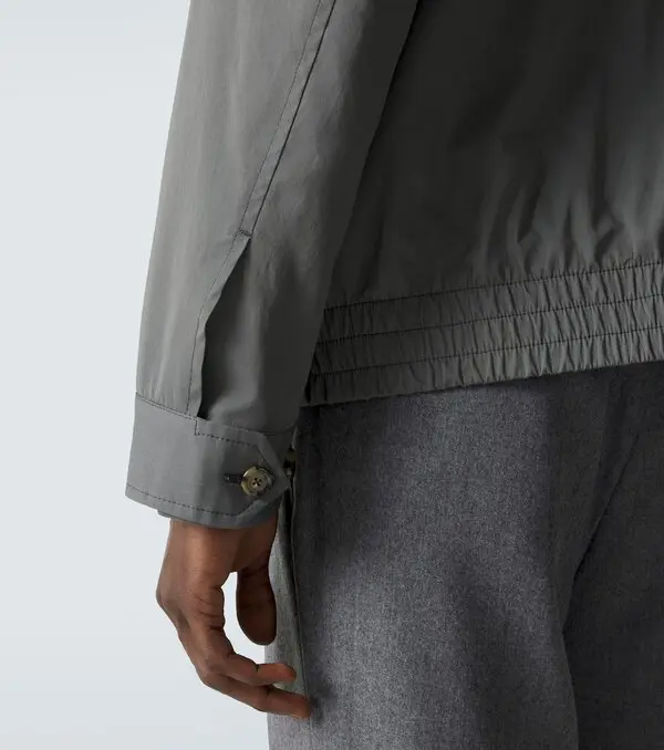 LARDINI Cotton And Silk Blouson Jacket