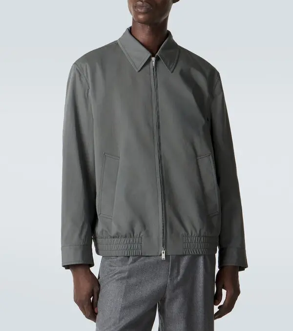 LARDINI Cotton And Silk Blouson Jacket