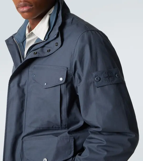 Stone Island Compass Cotton Canvas Field Jacket