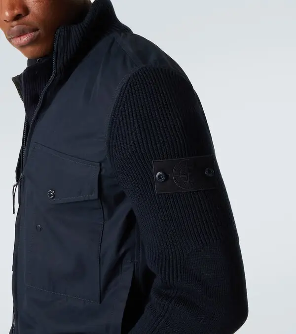 Stone Island Compass Cotton Bomber Jacket