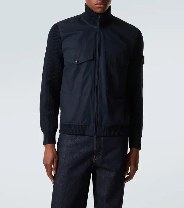 Stone Island Compass Cotton Bomber Jacket