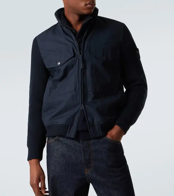 Stone Island Compass Cotton Bomber Jacket