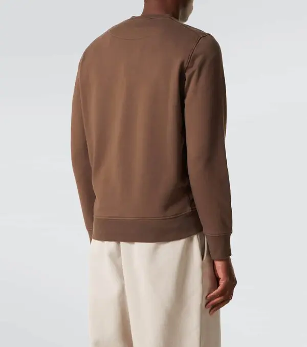 Stone Island Compass Cotton Fleece Sweatshirt - Brown