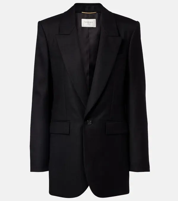 Saint Laurent Cashmere Double-breasted Blazer