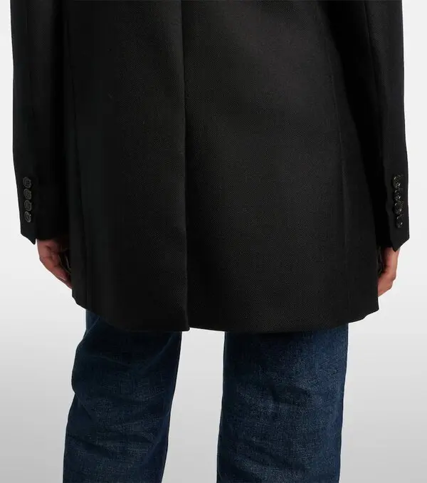 Saint Laurent Cashmere Double-breasted Blazer