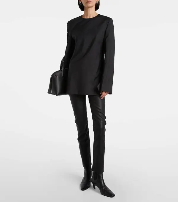 Ag Mari Leather Skinny Pants