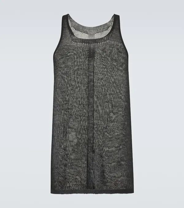 Rick Owens Cashmere Tank Top - Black