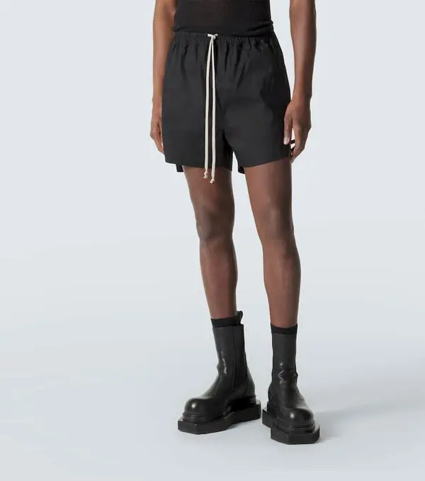 Rick Owens Cotton Jersey Shorts