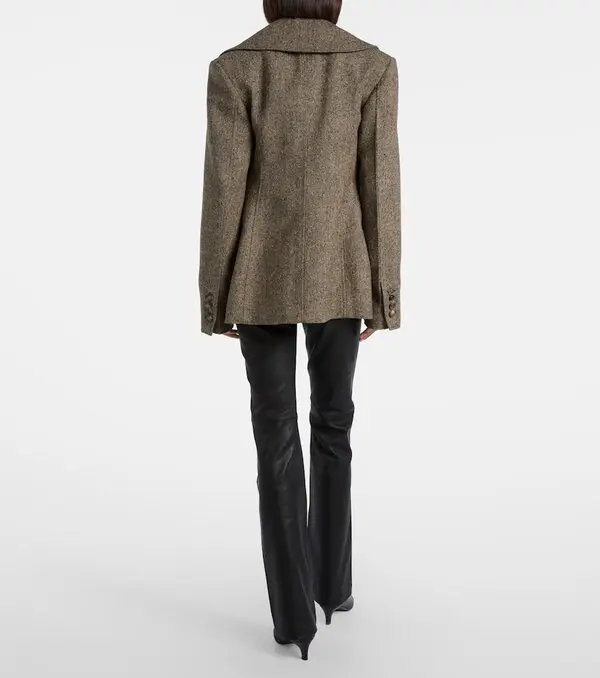 Ag Sophie Leather Bootcut Trousers