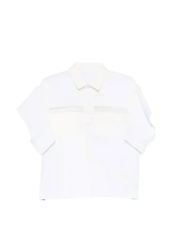 Sacai Sheer Panel Shirt - White