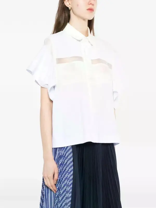 Sacai Sheer Panel Shirt