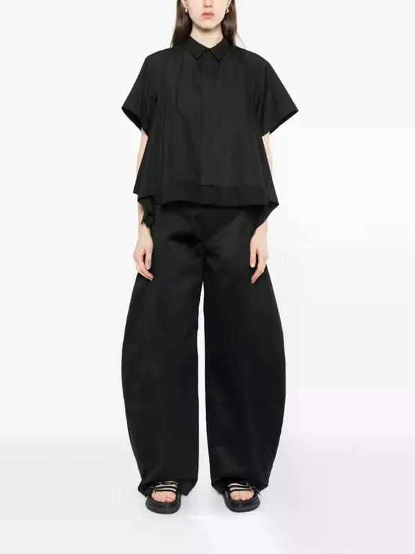 Sacai Flared Asymmetric Hem Shirt