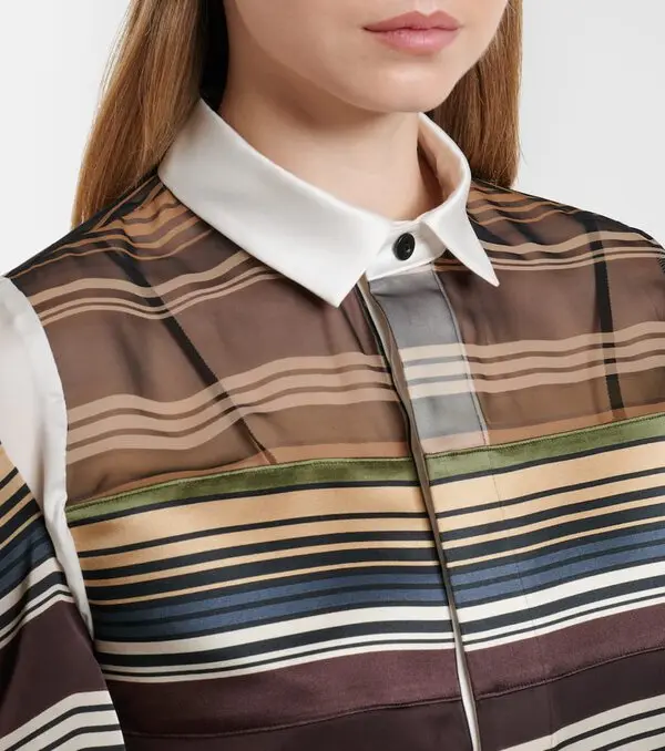 Sacai Striped Two-piece Top - Multicoloured