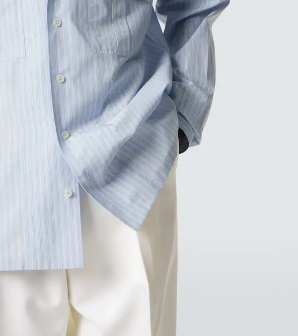 Dolce & Gabbana Martini Striped Cotton Shirt
