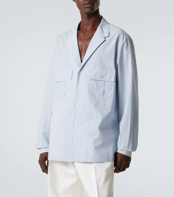 Dolce & Gabbana Martini Striped Cotton Shirt