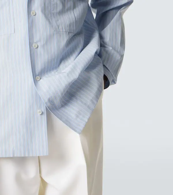 Dolce & Gabbana Martini Striped Cotton Shirt