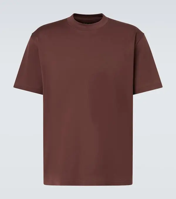 Loro Piana Ray Cotton Jersey T-shirt - Burgundy