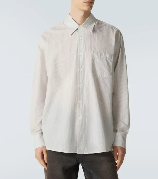 Our Legacy Above Striped Cotton-blend Shirt
