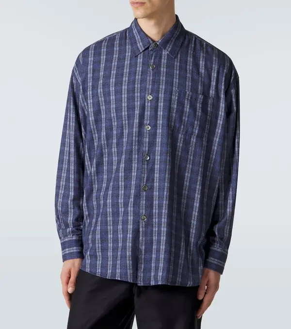 Our Legacy Borrowed Checked Cotton Shirt