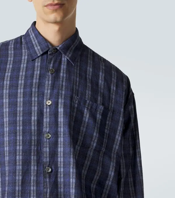 Our Legacy Borrowed Checked Cotton Shirt