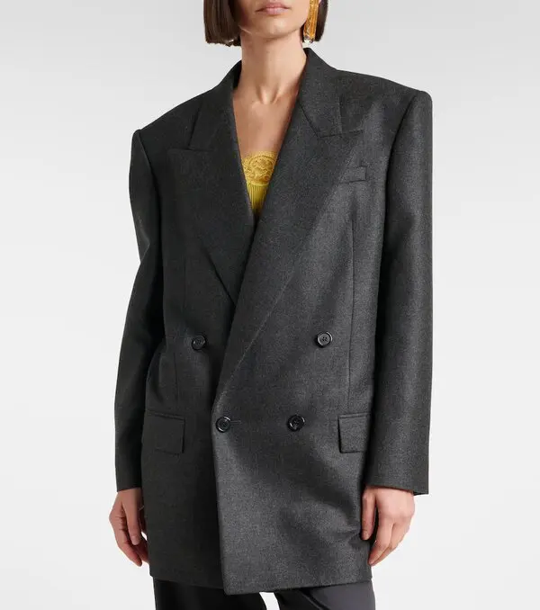 Saint Laurent Cashmere Double-breasted Blazer