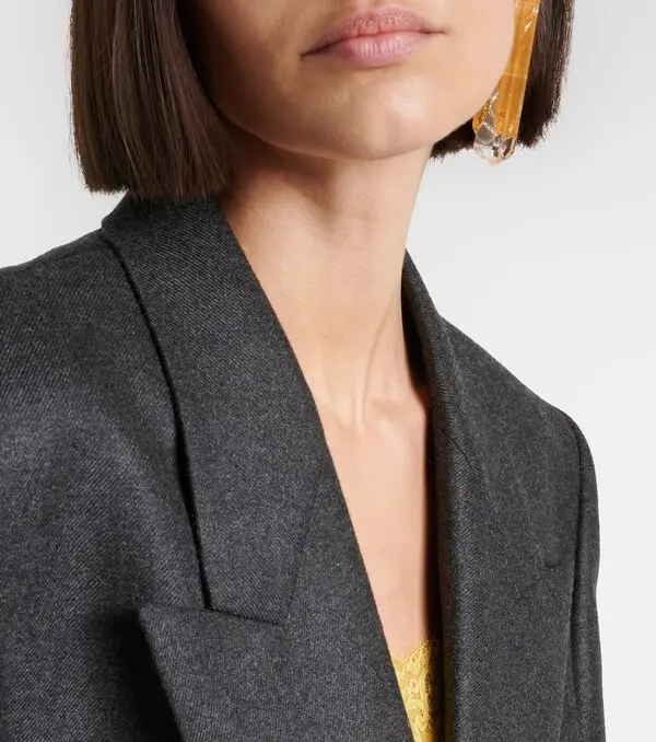 Saint Laurent Cashmere Double-breasted Blazer