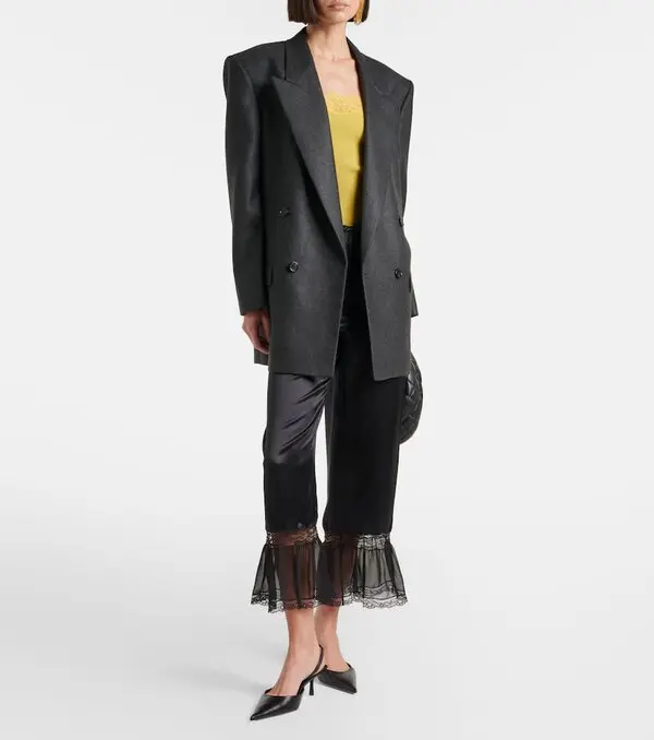 Saint Laurent Cashmere Double-breasted Blazer