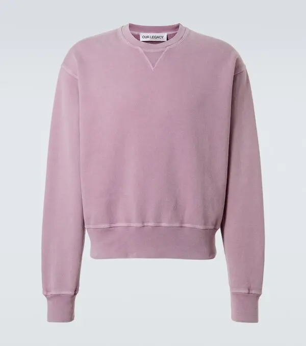 Our Legacy Base Cotton Fleece Sweatshirt - Pink