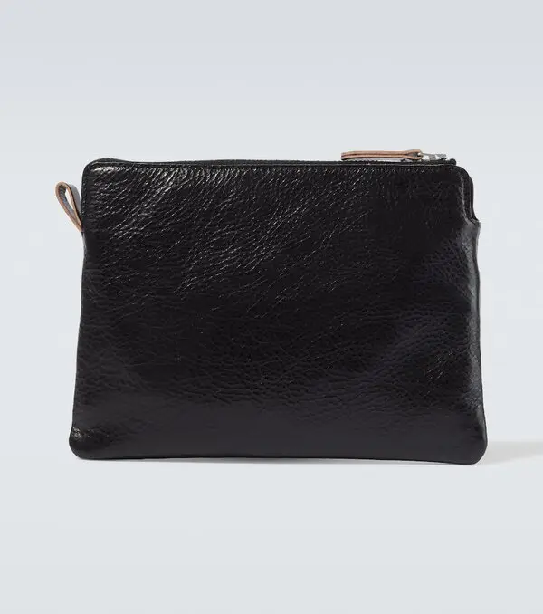 Our Legacy Supporter Leather Pouch With Strap