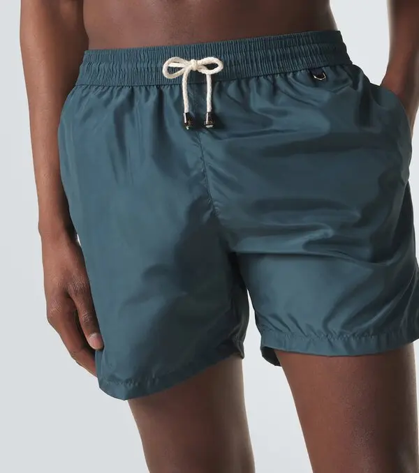 Rubinacci Satin Swim Trunks