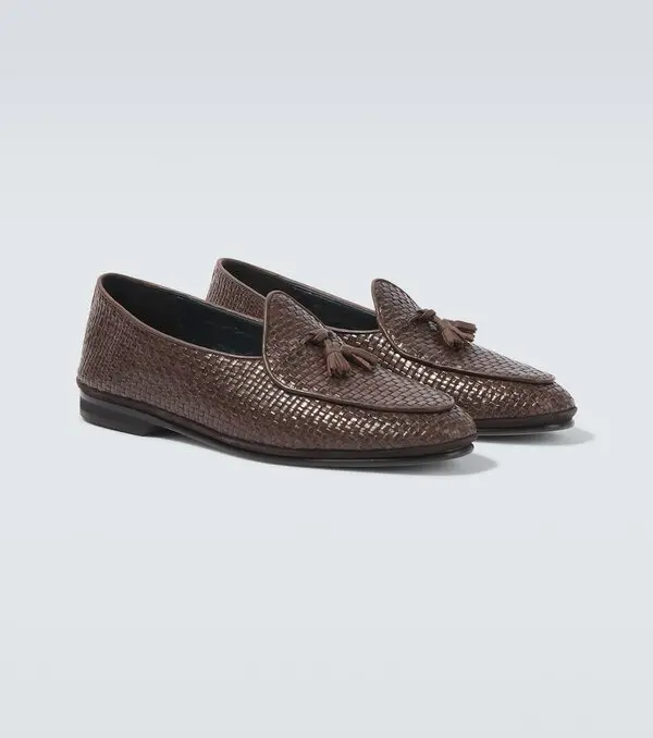 Rubinacci Marphy Woven Leather Loafers