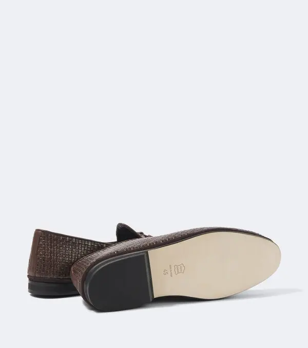 Rubinacci Marphy Woven Leather Loafers