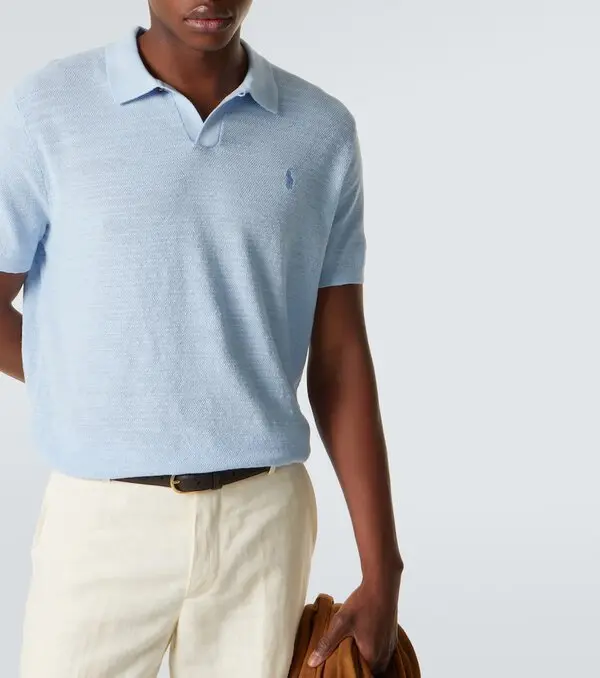 Polo Ralph Lauren Cotton And Linen Polo Shirt