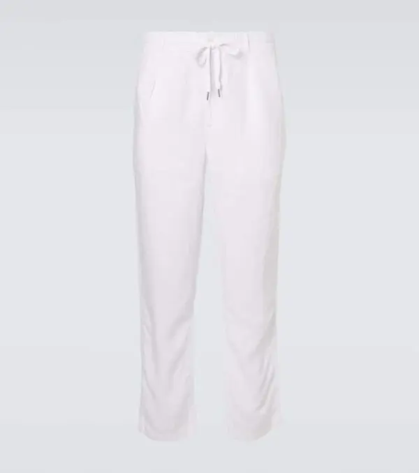 Polo Ralph Lauren Linen Straight Pants - White