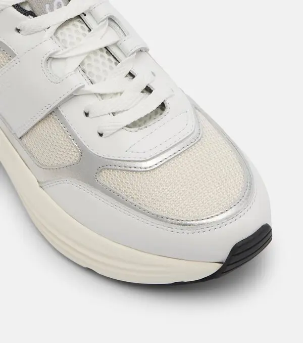 TOD'S Leather-trimmed Sneakers