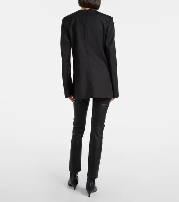 Ag Mari Leather Skinny Pants - Black