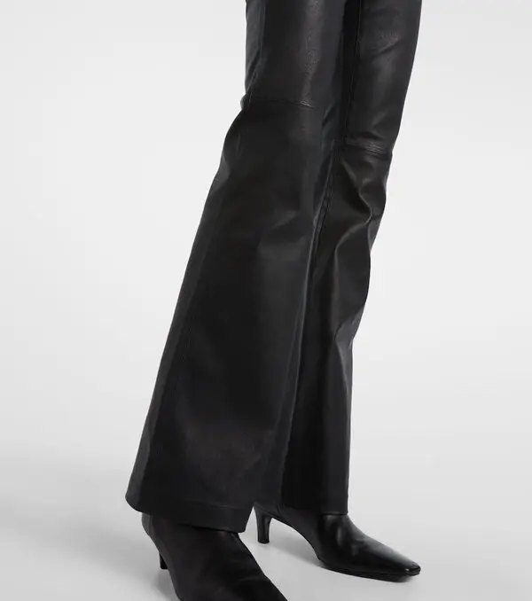 Ag Sophie Bootcut Leather Pants